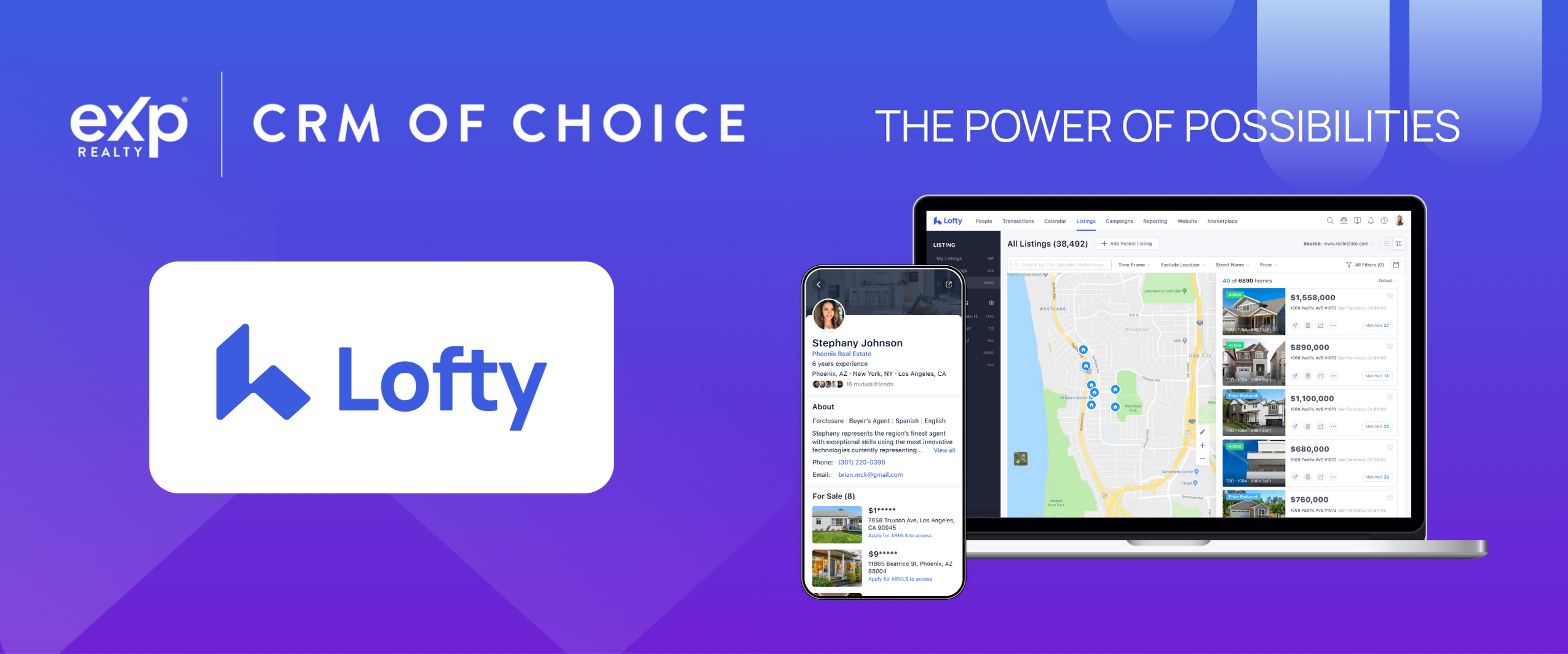 eXp Realty Names Lofty Preferred Solution Provider in New CRM of Choice Program